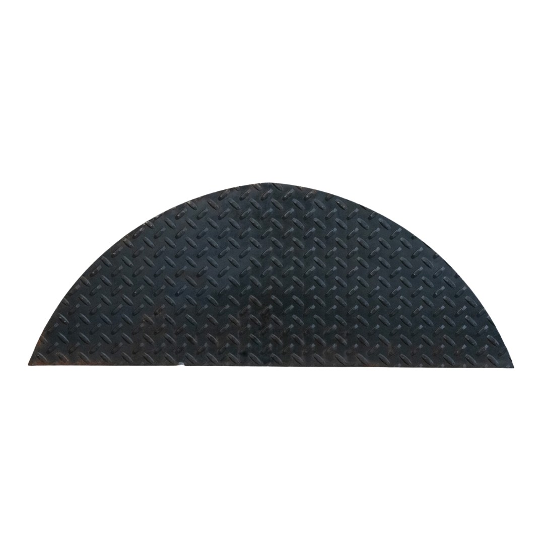 SINGLE AXLE ROUND FENDER BACK - 14GA DIAMOND-PLATED STEEL – BOSTAIL